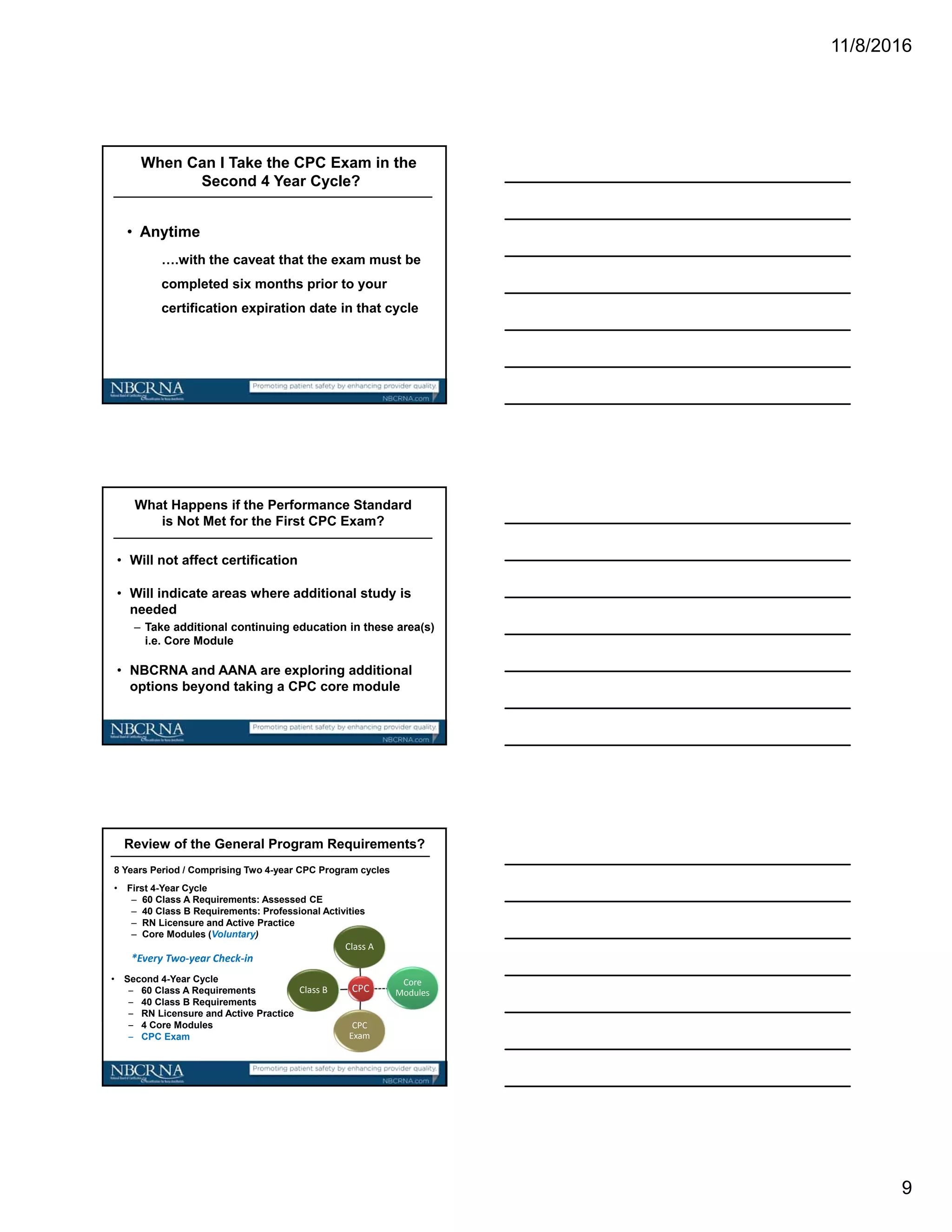 CPC Program Requirements | PDF | Educational Assessment | Education