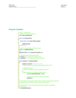 Cpcs 203 -array-problems | PDF