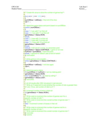Cpcs 203 -array-problems | PDF