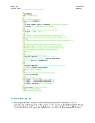 Cpcs 203 -array-problems | PDF