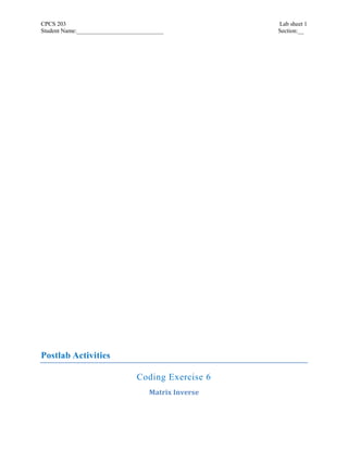 Cpcs 203 -array-problems | PDF