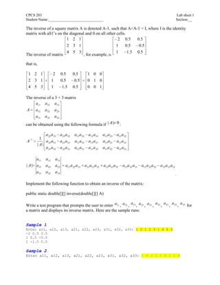 Cpcs 203 -array-problems | PDF