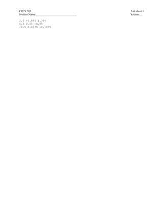 Cpcs 203 -array-problems | PDF