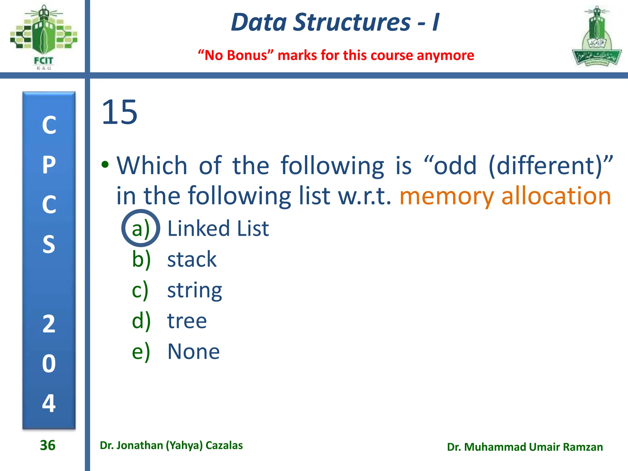 Cpcs204 01 Introductiontodatastructurpptx Programming Languages Computing