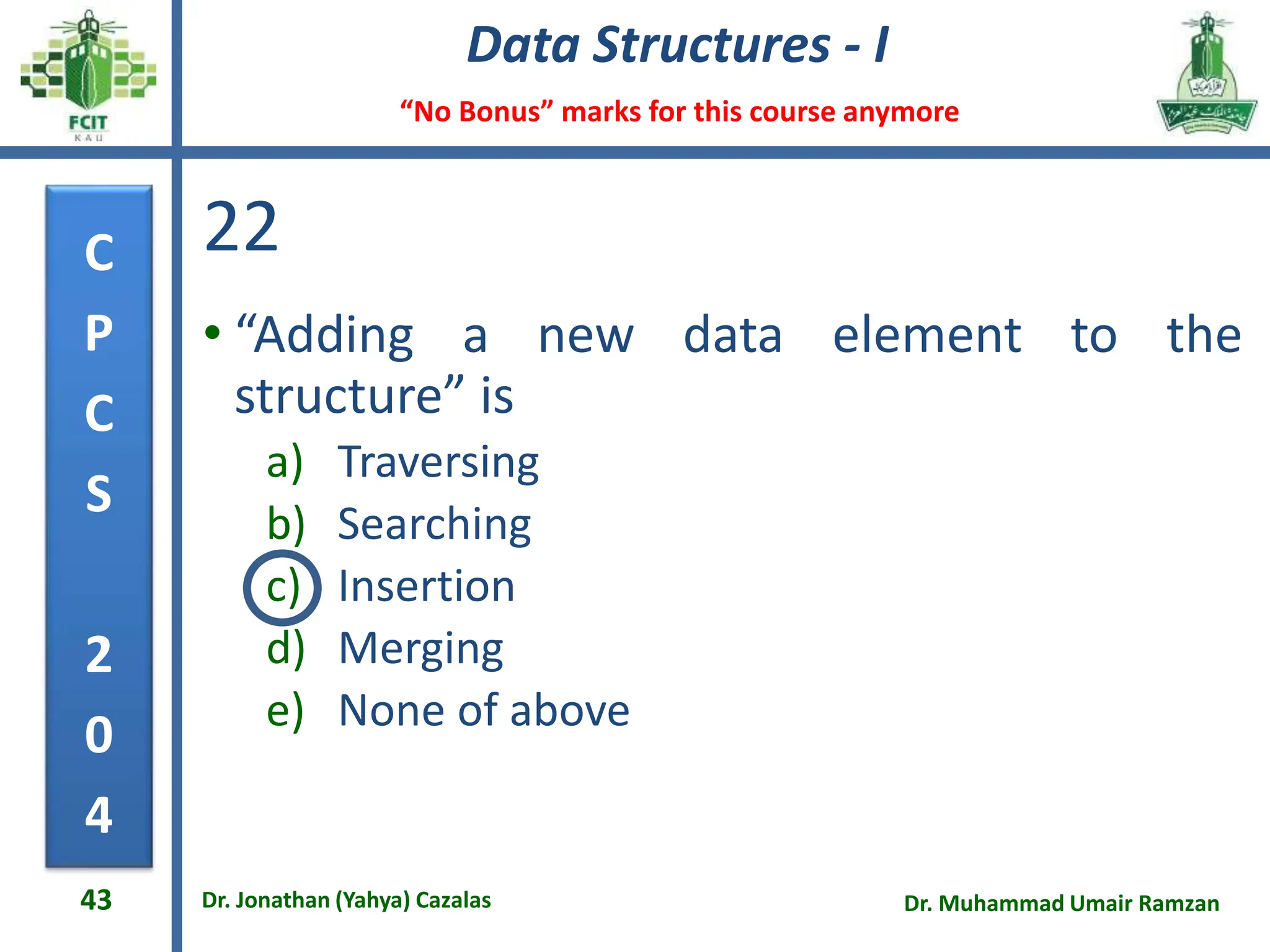 Cpcs204 01 Introductiontodatastructurpptx Programming Languages Computing