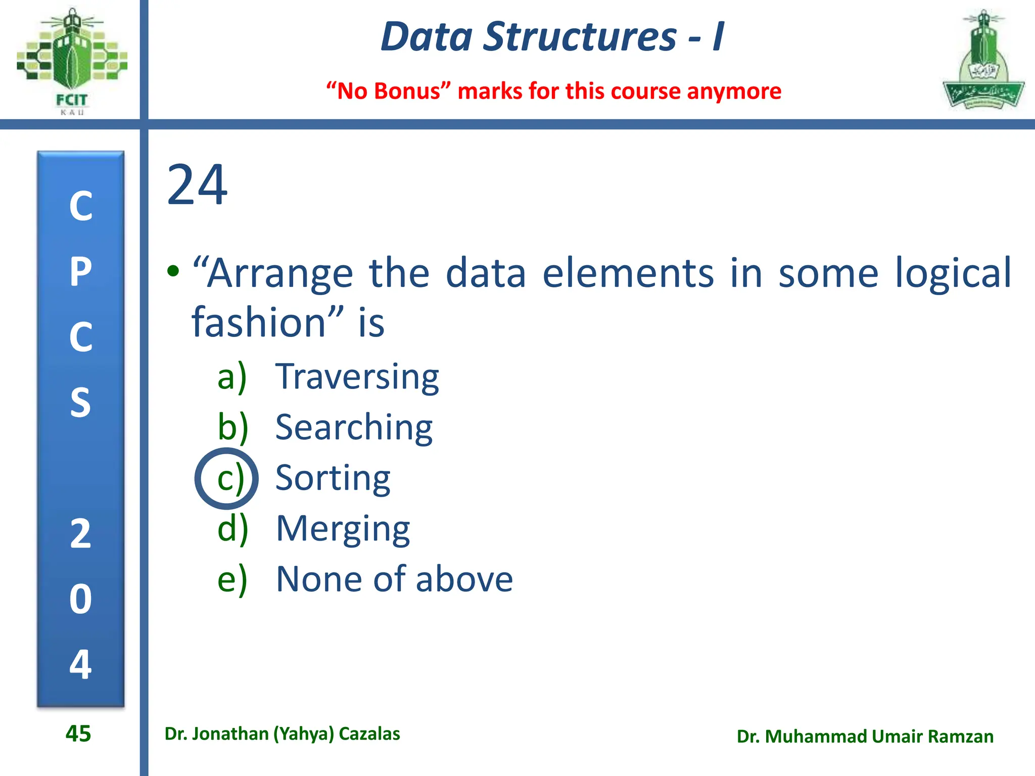 Cpcs204 01 Introductiontodatastructurpptx Programming Languages Computing