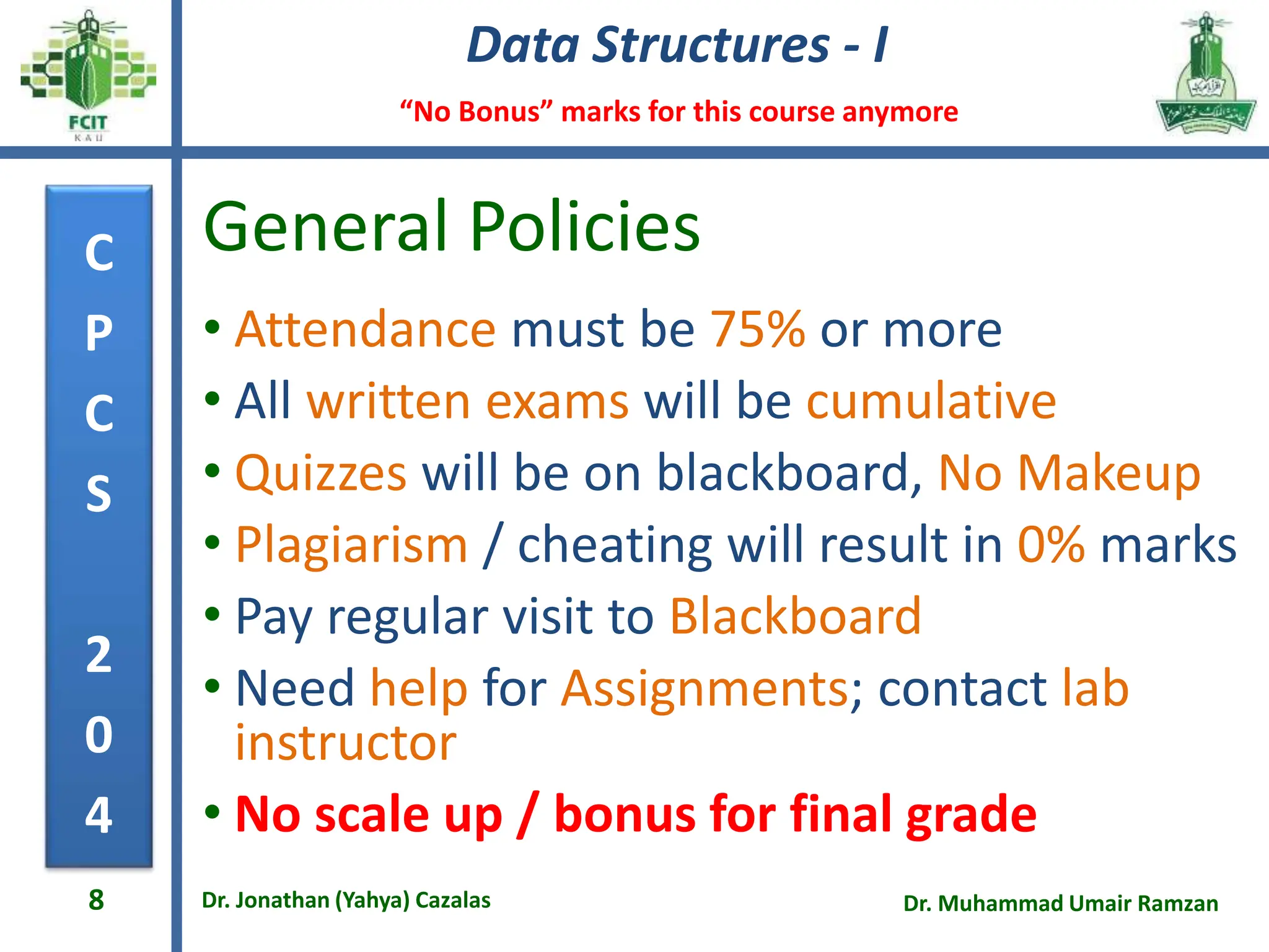 CPCS204-01-Introductiontodatastructur.pptx | Programming Languages | Computing