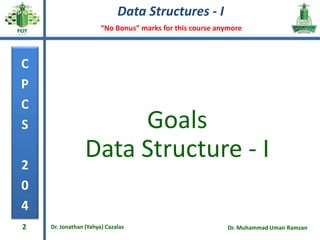CPCS204-01-Introductiontodatastructur.pptx | Programming Languages | Computing