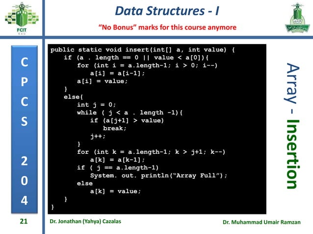 CPCS204-02-03-Arrays - Overview - OperationsAnalysing.pptx