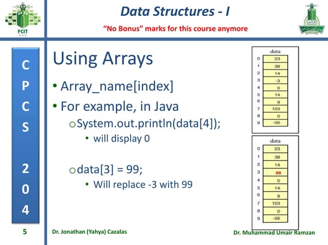 CPCS204-02-03-Arrays - Overview - OperationsAnalysing.pptx