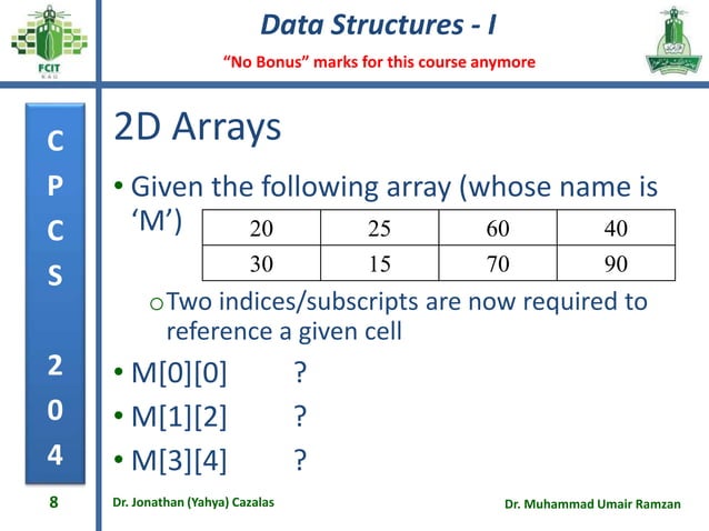 CPCS204-02-03-Arrays - Overview - OperationsAnalysing.pptx