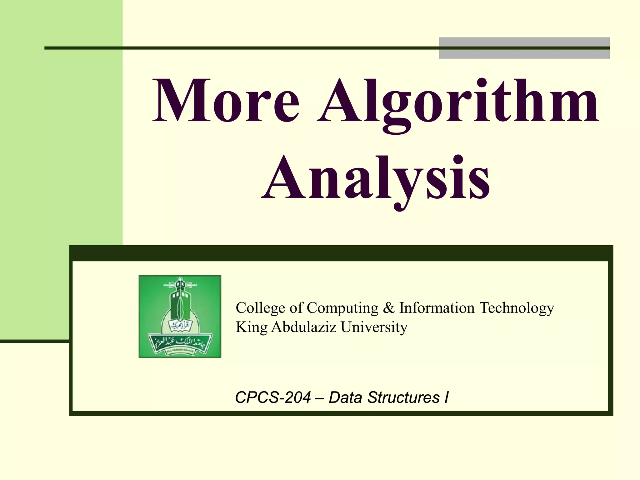 algorithm_analysis2 | PDF