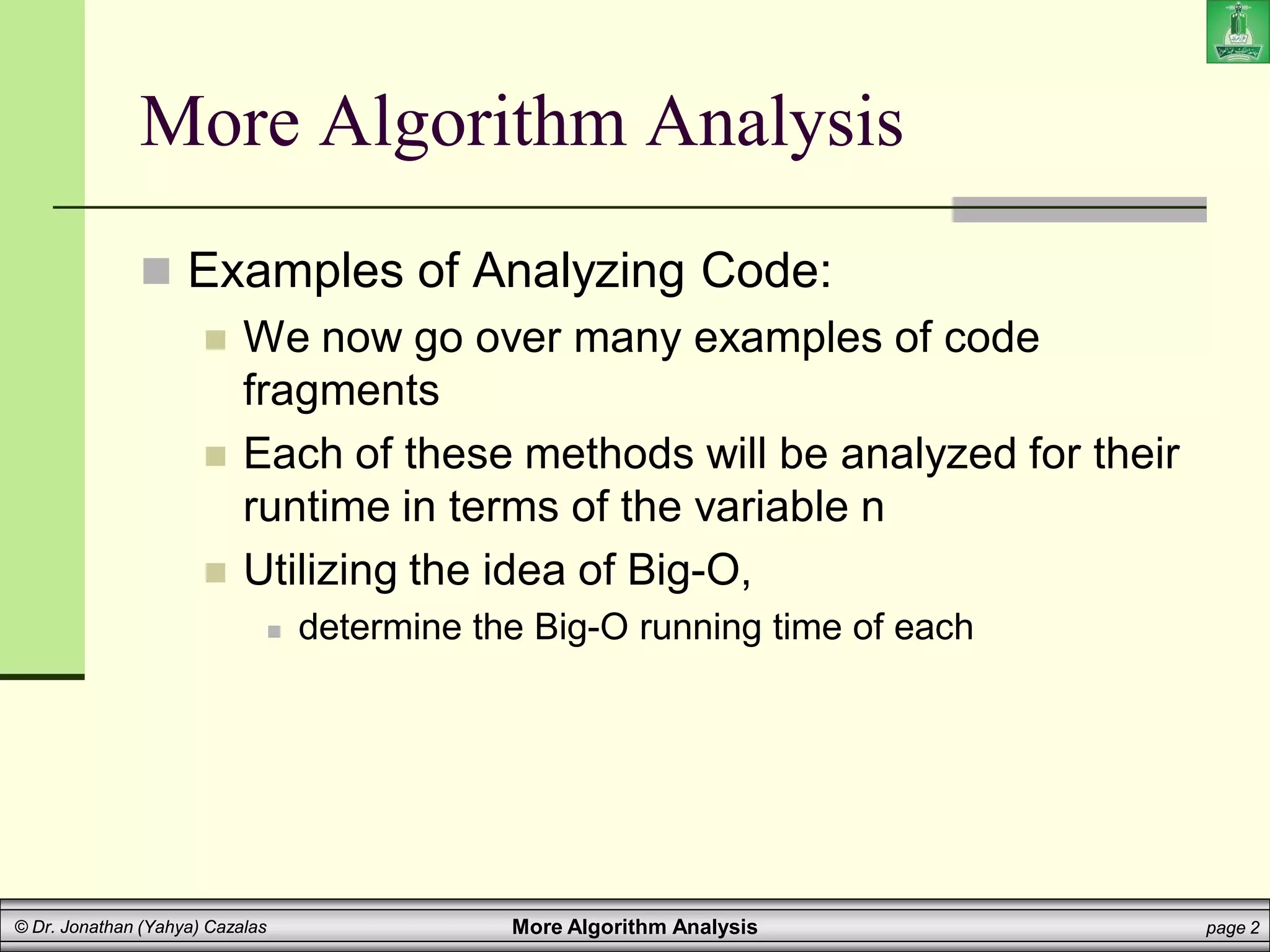algorithm_analysis2 | PDF