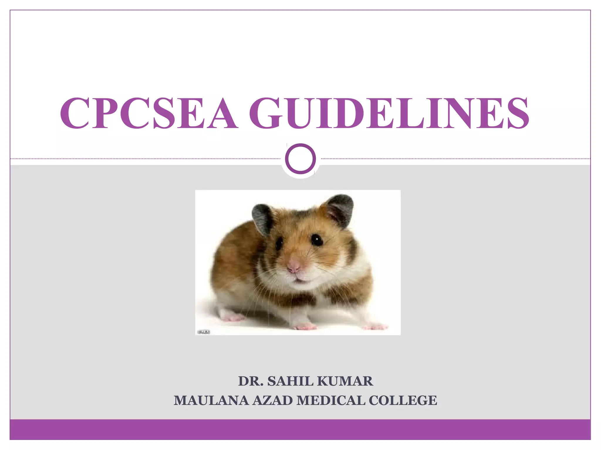 CPCSEA Guidelines | PPT