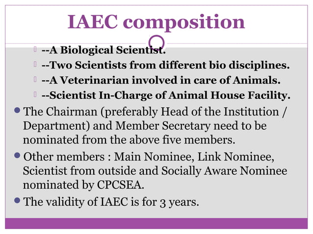 CPCSEA Guidelines | PPT | Infectious Diseases | Diseases and Conditions