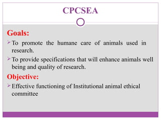 CPCSEA Guidelines | PPT