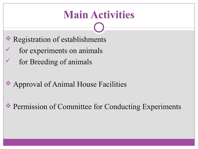 CPCSEA Guidelines | PPT | Infectious Diseases | Diseases and Conditions