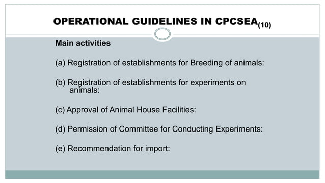 Cpcsea | PPT | Veterinary Medicine | Pets