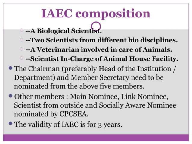 CPCSEA guidelines and IAEC committee.pptx