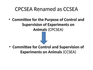 CPCSEA & OECD GUIDELINES FOR LABORATORY ANIMAL B PHARMA.pptx