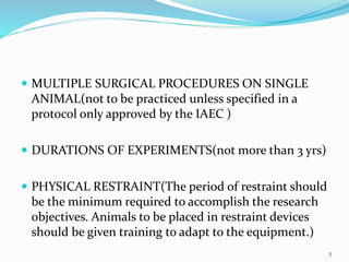 CPCSEA Guidelines- Committee for the purpose of control and supervision ...