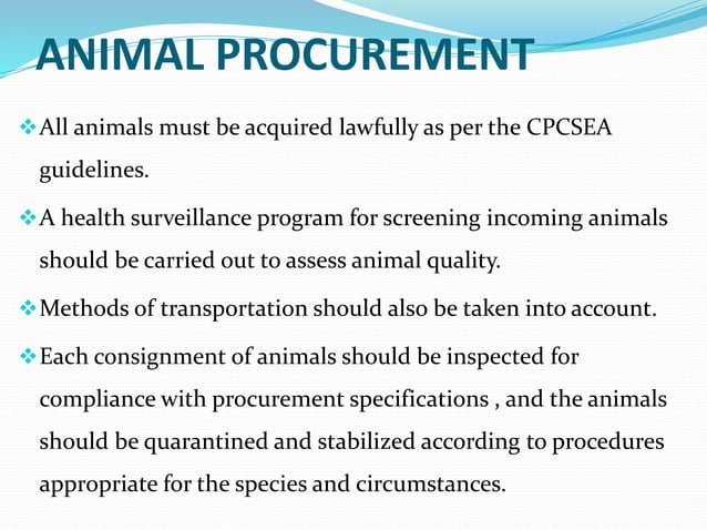 CPCSEA GUIDELINE .pptx | Infectious Diseases | Diseases and Conditions