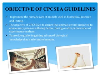 CPCSEA Guidelines | PPTX