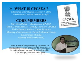 CPCSEA Guidelines | PPT