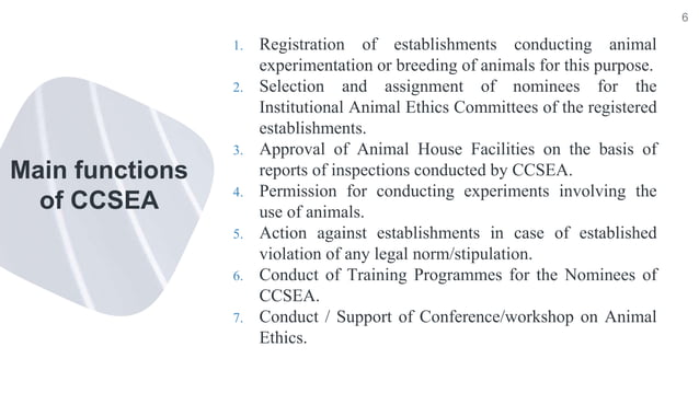CPCSEA guidelines.pptx | Veterinary Medicine | Pets