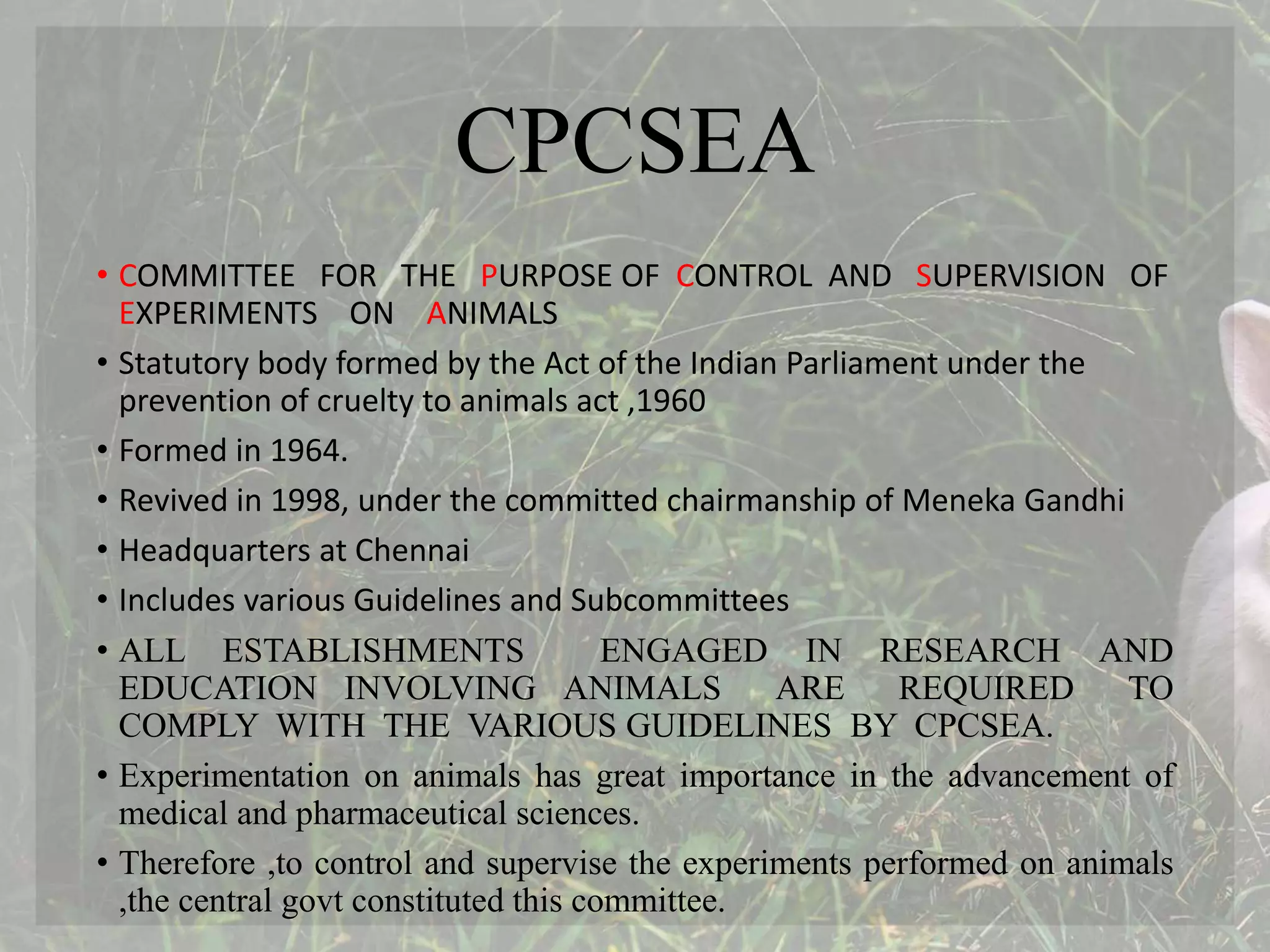 Cpcsea guidelines | PPTX