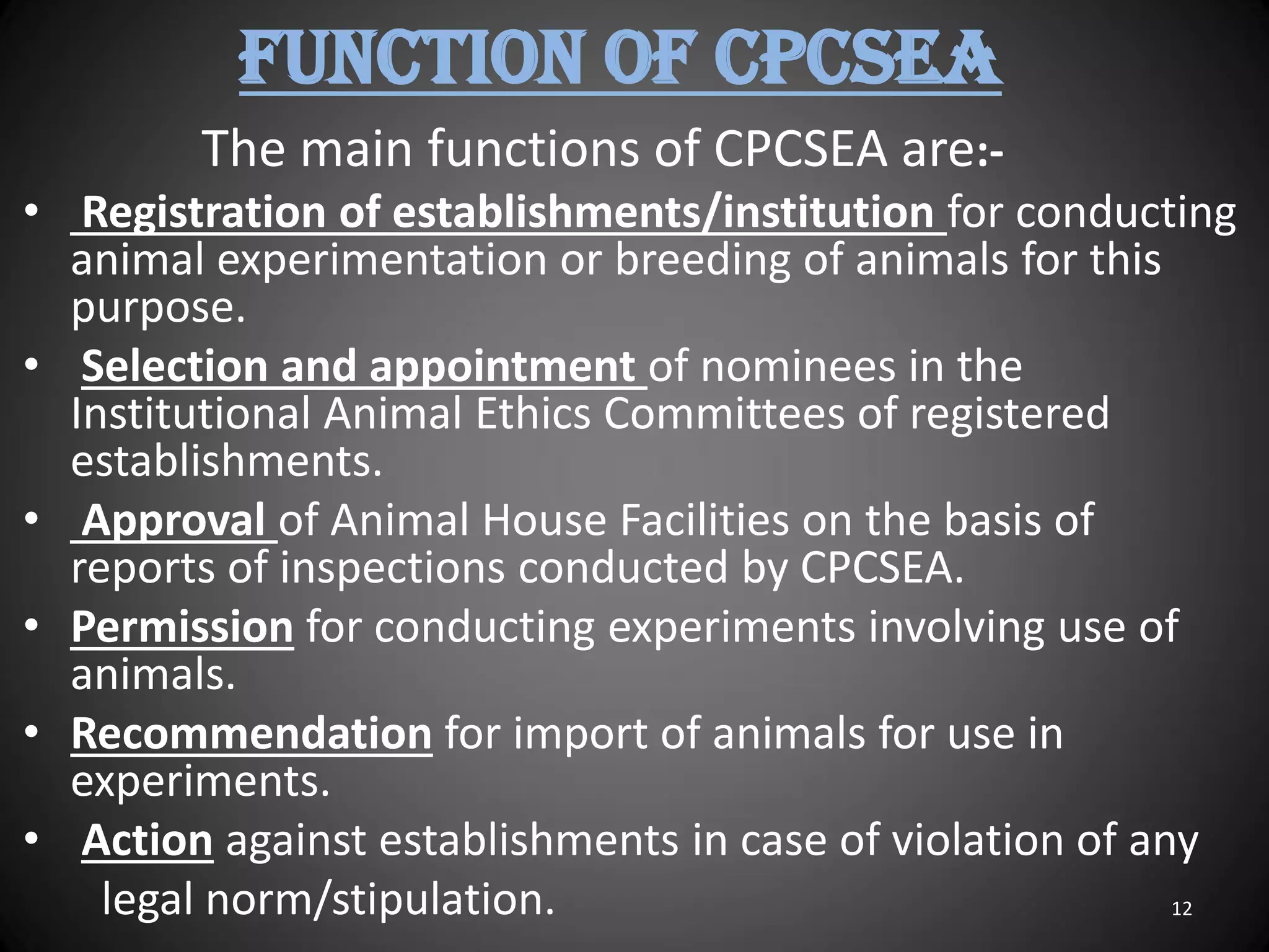 CPCSEA Guidelines | PDF