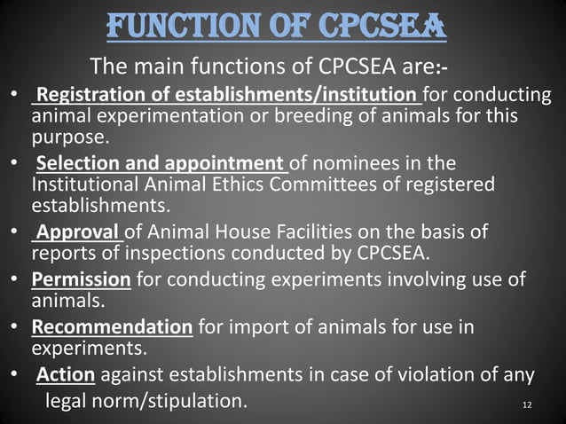 CPCSEA Guidelines | PDF