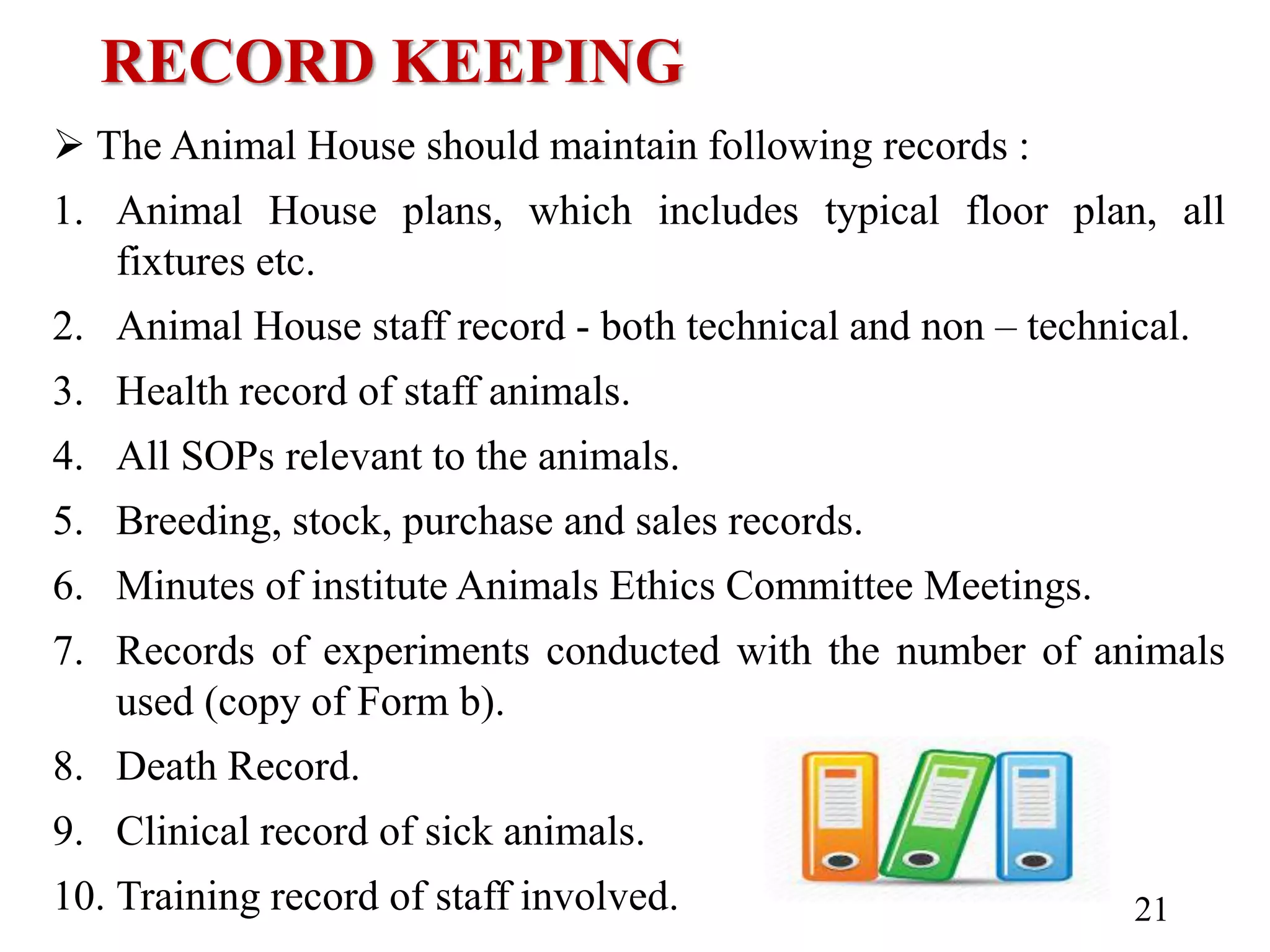 CPCSEA guidelines for lab animal facility | PPTX