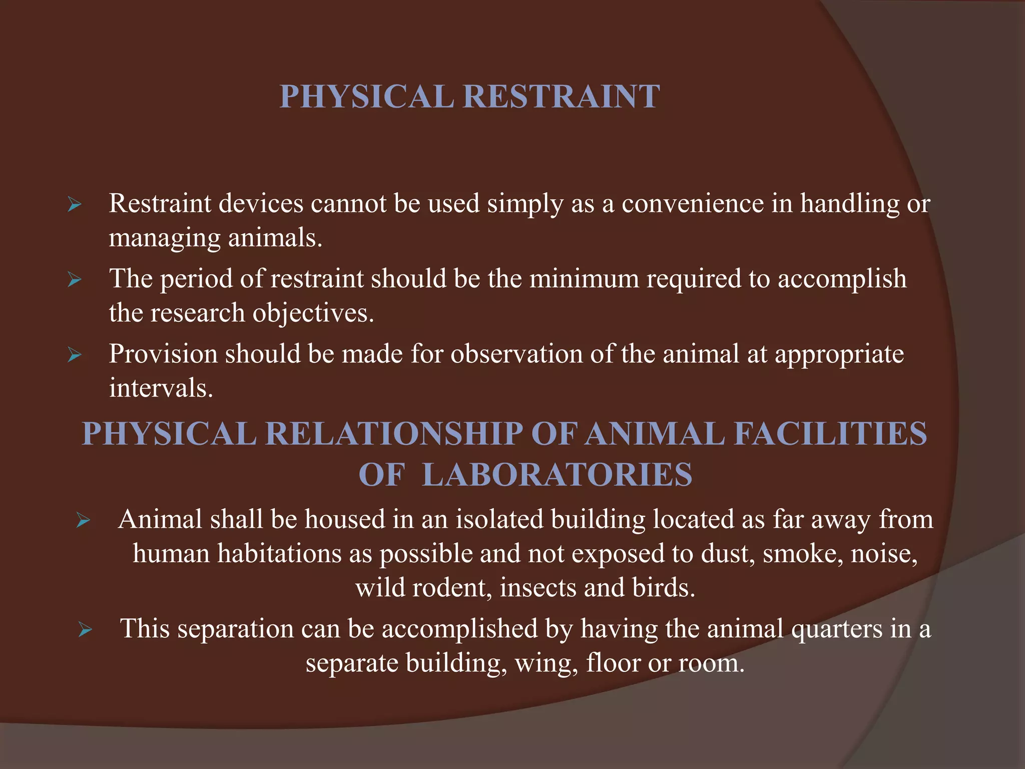 Cpcsea guidelines for laboratory animal facility | PPTX