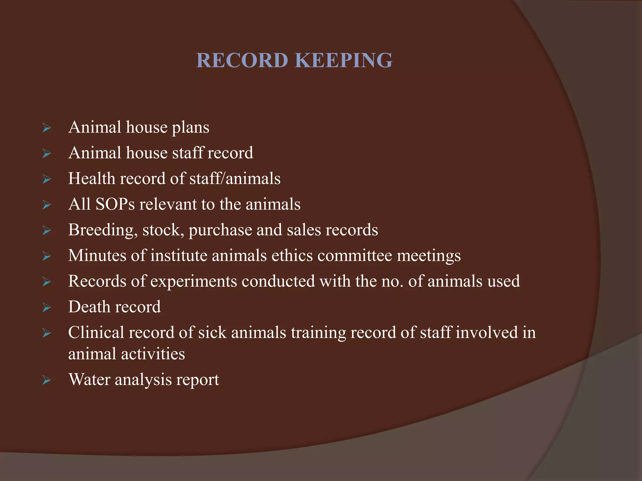 Cpcsea guidelines for laboratory animal facility | PPTX