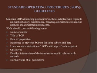 Cpcsea guidelines for laboratory animal facility | PPTX
