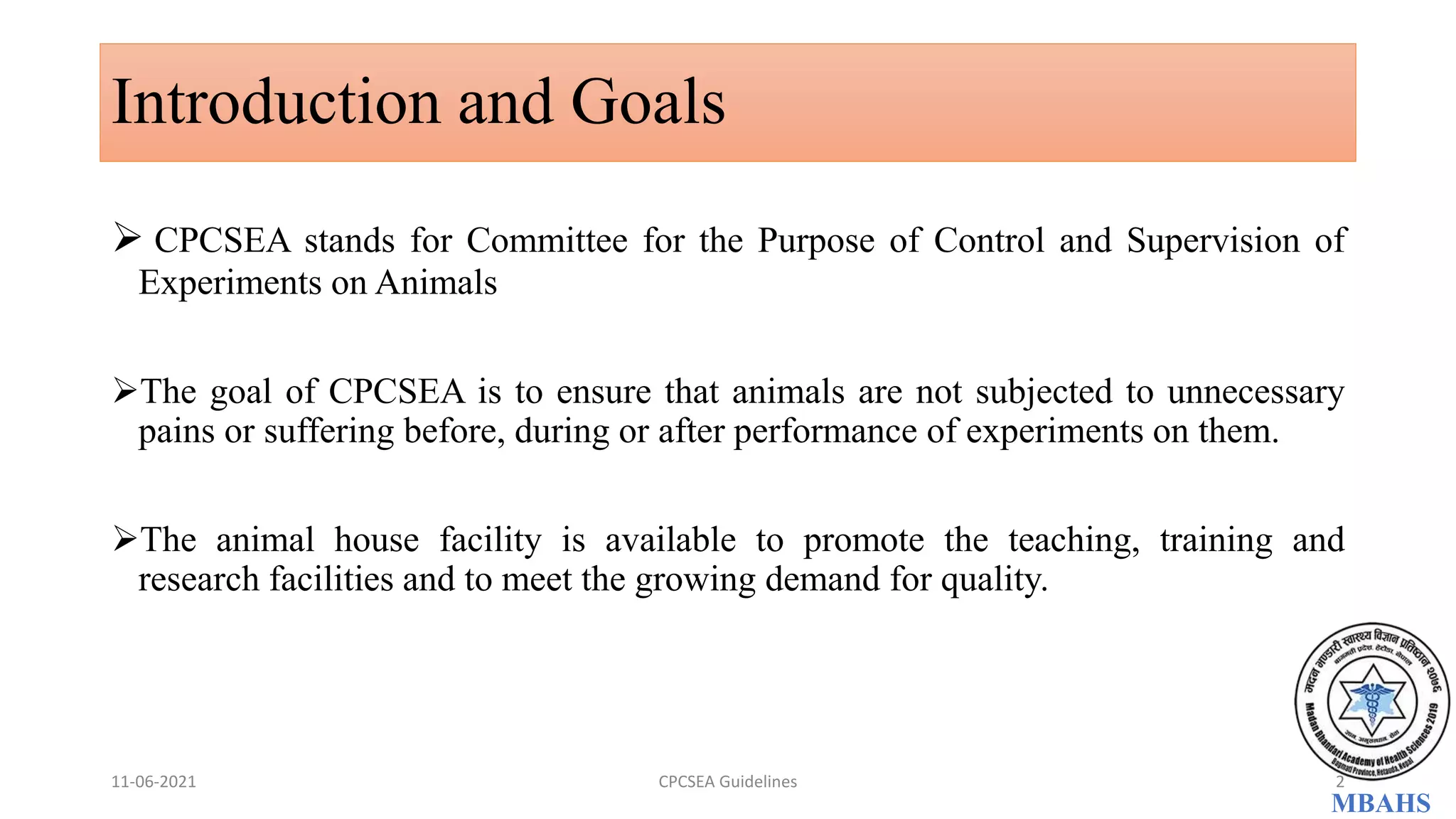 Cpcsea guidelines for laboratory animal facility | PPTX