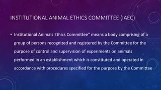 CCSEA guidelines of experiment on animals.pptx