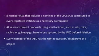 CCSEA guidelines of experiment on animals.pptx