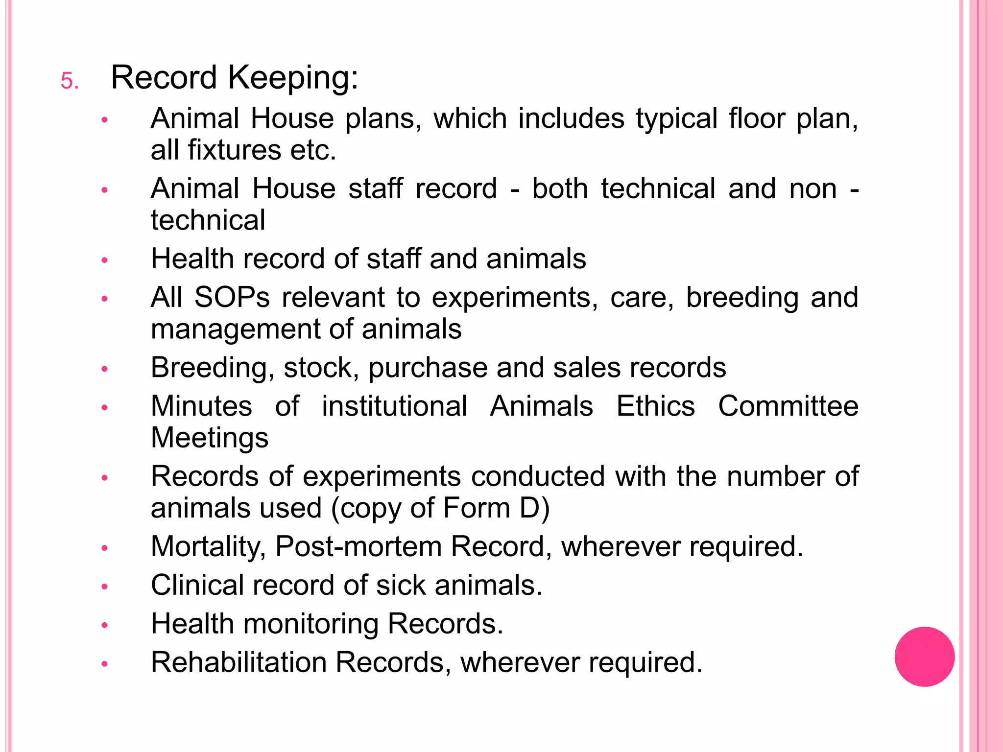 CPCSEA guidelines ppt | PPTX