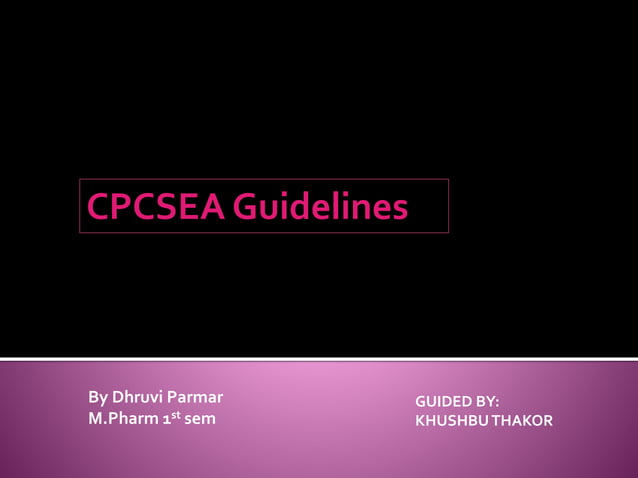 CPCSEA guidelines ppt | PPTX | Infectious Diseases | Diseases and ...