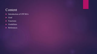 CPCSEA Guidelines ppt | PPTX