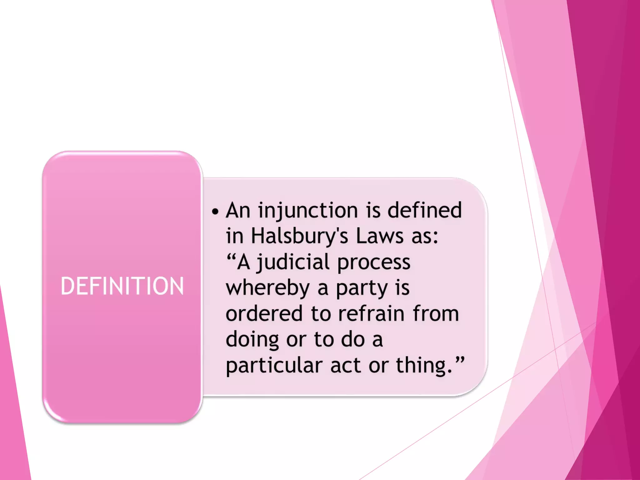 law relating to temporary injunction in india | PPT