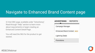 Investing in Amazon’s Enhanced Brand Content | PPTX