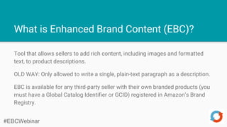 Investing in Amazon’s Enhanced Brand Content | PPTX