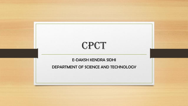CPCT TUTORIAL | PPT