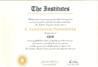 Chartered Property Casualty Underwriter Designation | PPT