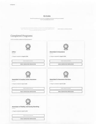 Chartered Property Casualty Underwriter Designation - C. Constantin ...