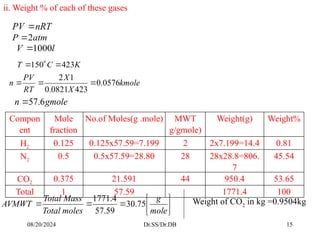 Chemical process calculation in petroleum engineering | PPTX