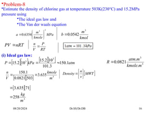 Chemical process calculation in petroleum engineering | PPTX
